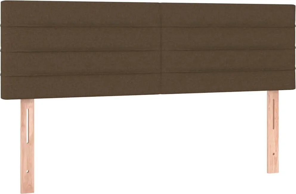 Box spring postel s matrací tmavě hnědá 140x190 cm textil 3130348