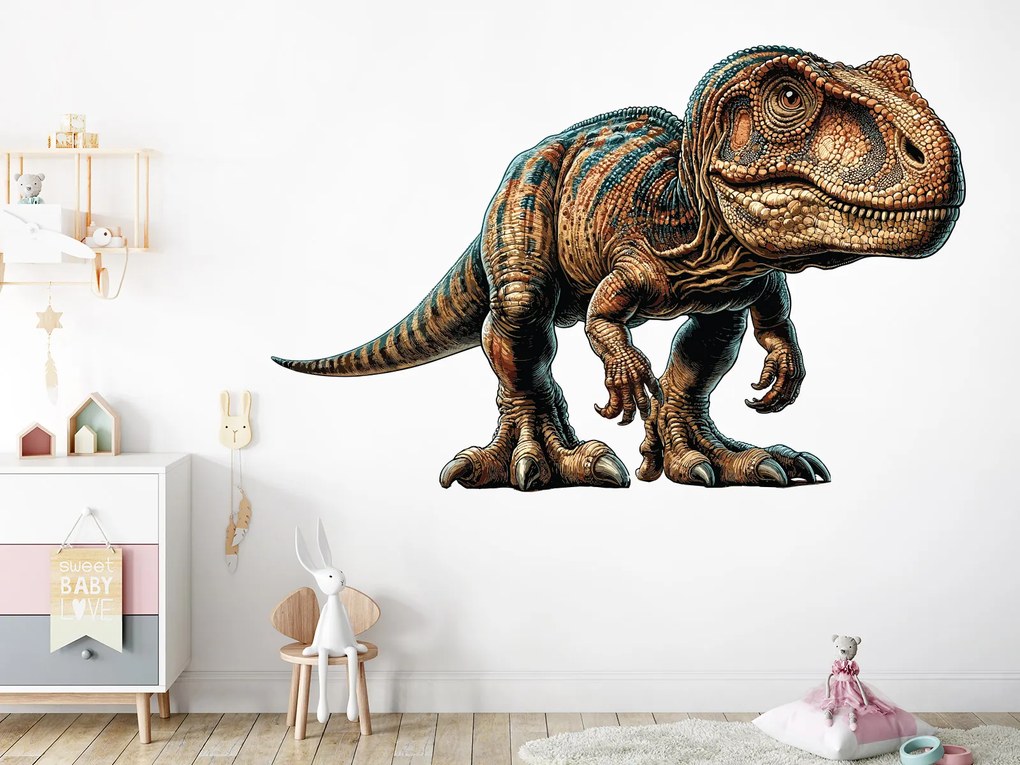 Pachycephalosaurus samolepka na zeď arch 47 x 30 cm