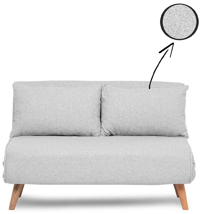 Designová rozkládací pohovka Felicitas 120 cm šedá
