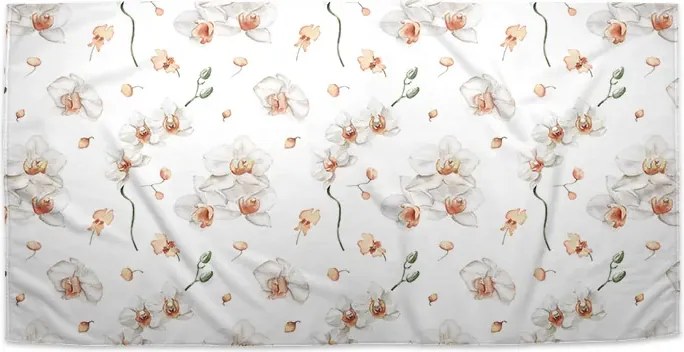 Sablio Ručník Bílá orchidej - 50x100 cm