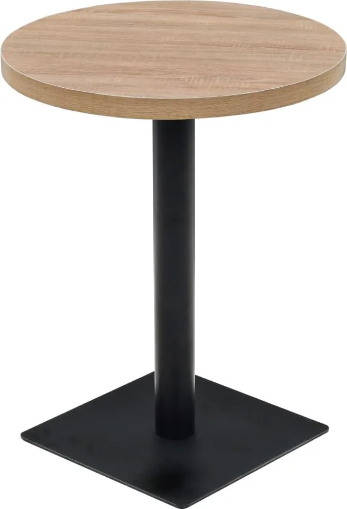 Bistro stůl MDF a ocel kulatý 60 x 75 cm 245612