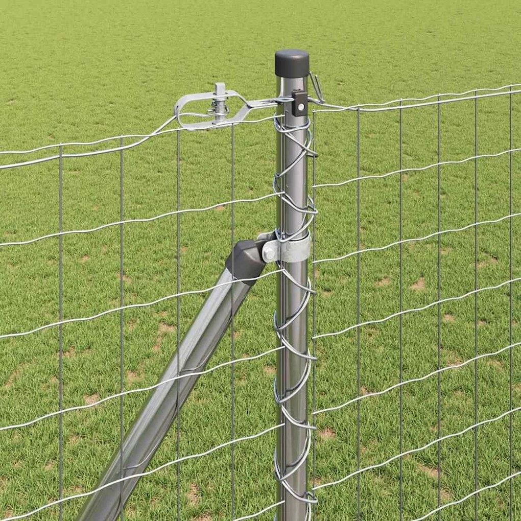 Venkovní euro plot s hroty 10 x 1,6 m Pozinkovaná ocel Stříbrná 3350731