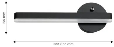 LED Nástěnné svítidlo SYDNEY LED/6W/230V černá
