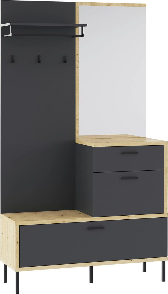 XXXLutz ŠATNA, 113/197/40 cm Carryhome - Online Only šatny & botníky - 000017004301