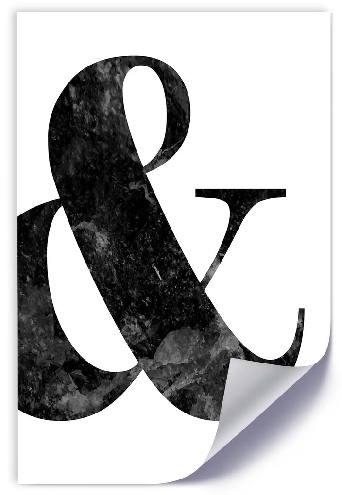 Gario Plakát Typografie Barva rámu: Bez rámu, Rozměry: 70 x 100 cm