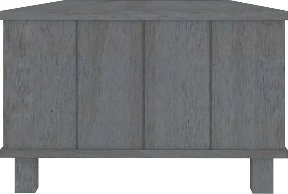 Konferenční stolek HAMAR tmavě šedý 100 x 55 x 35 cm borovice 340454