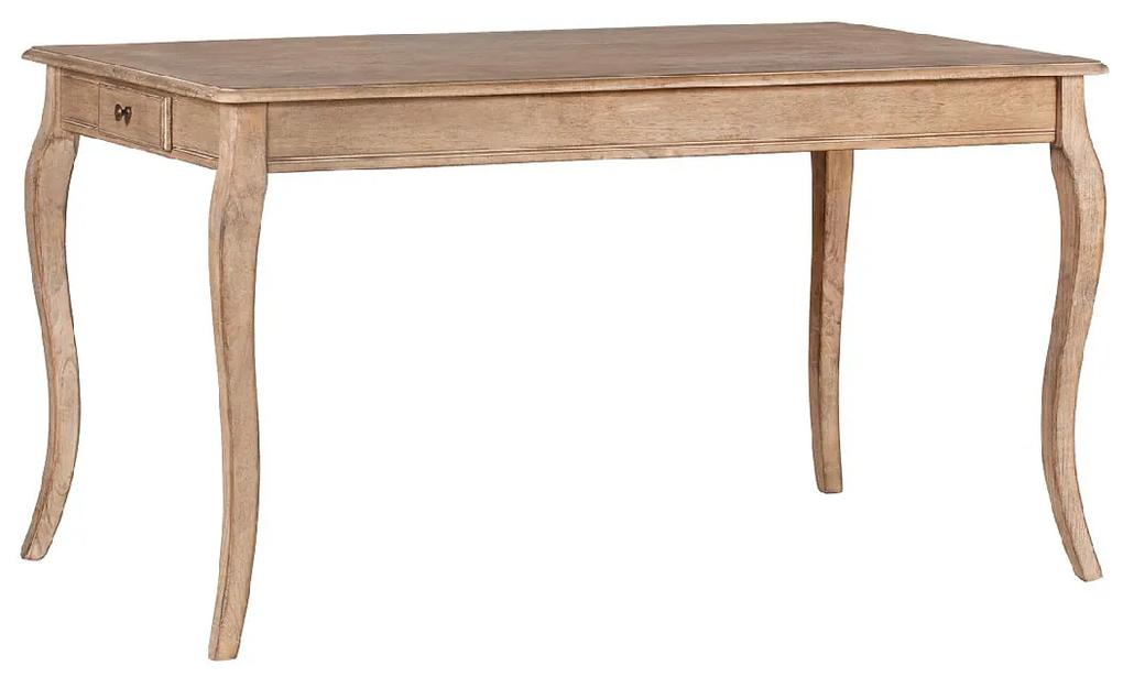 Dřevěný stůl Leger, 140x80, ořechová barva