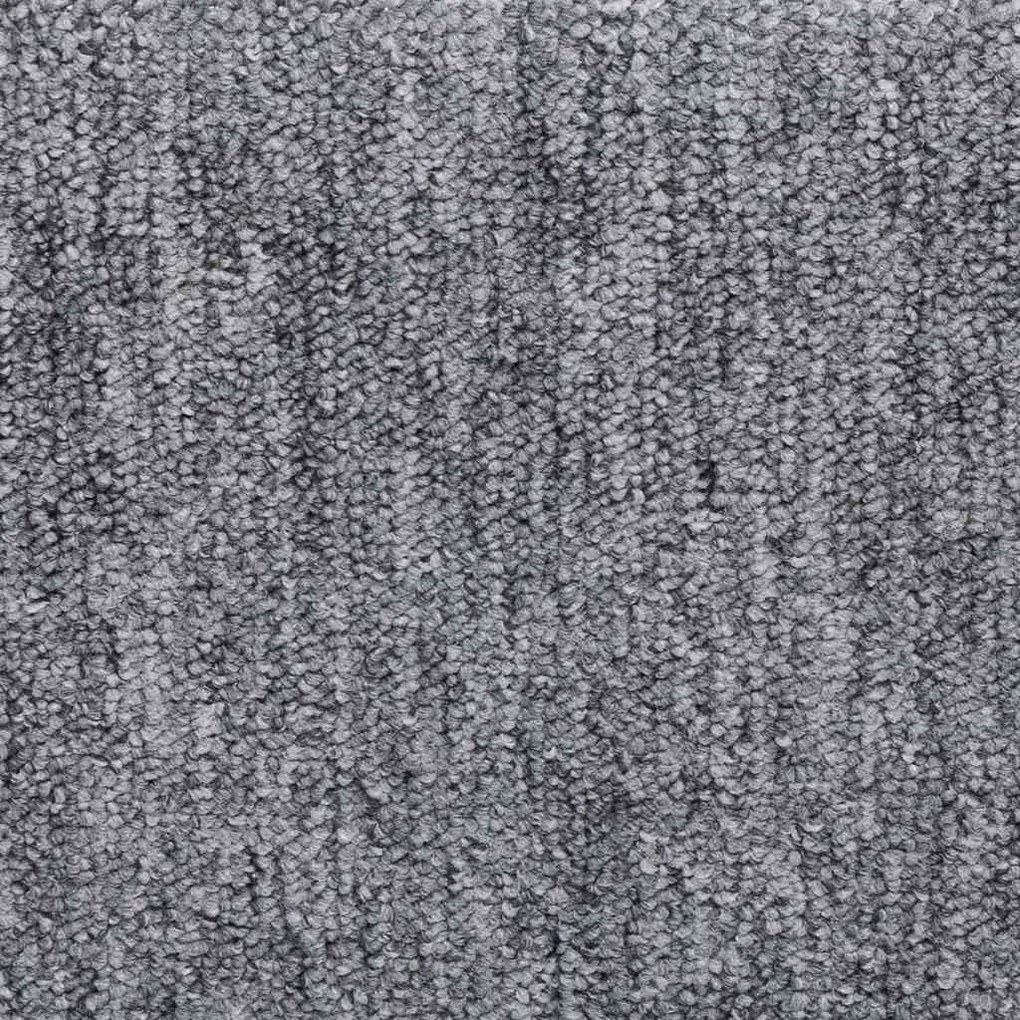Schodové rohože 30 ks 65 x 21 x 4 cm světle šedé s obdélníkovým okrajem 3365778