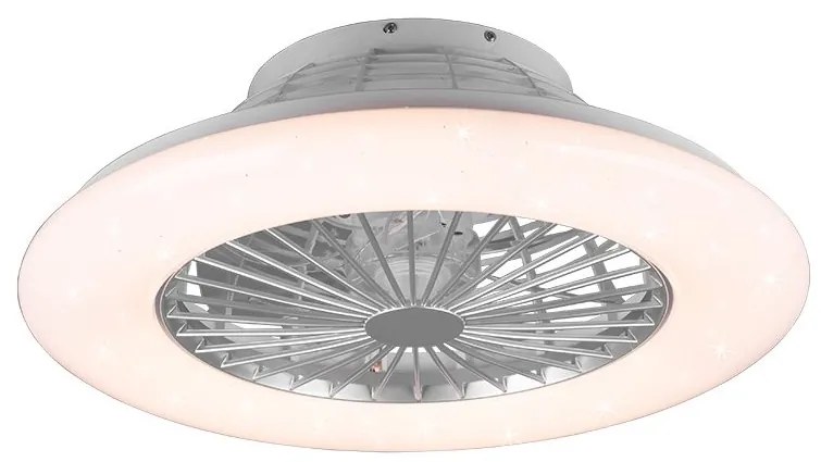 Trio R62522987 LED stropní svítidlo s ventilátorem Stralsund 1x30+9W | 2200lm | 3000 - 6500K | RGB