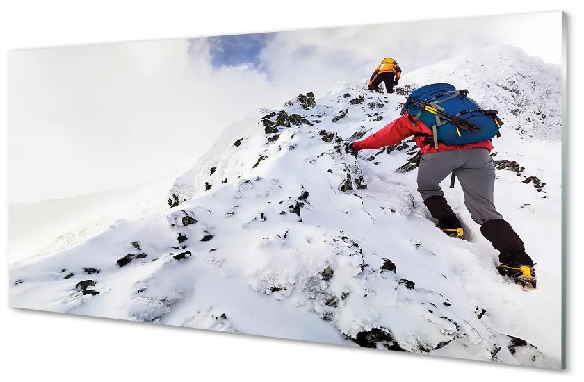 akrylový obraz horolezectví 100x50 cm