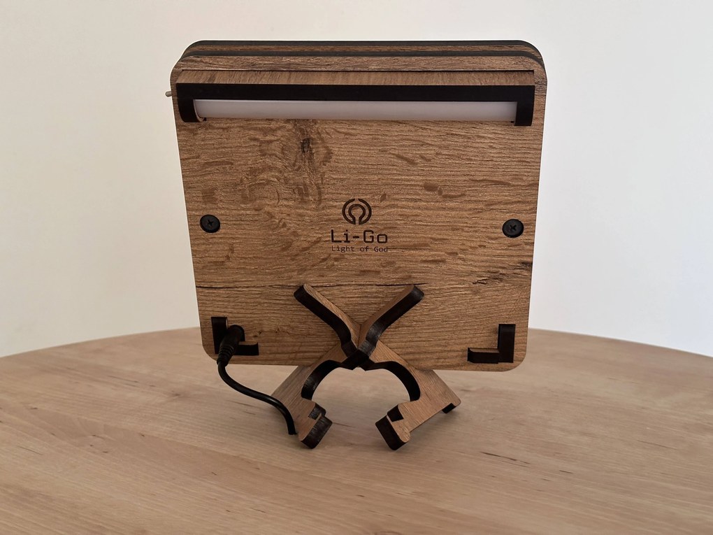 Li-Go "Pampeliška" lampa 19x19cm provedení povrchu: dub světlý