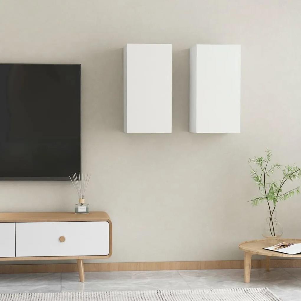vidaXL TV stolky 2 ks 30,5x30x60 cm kompozitní dřevo [803339] Barva: kouřový dub