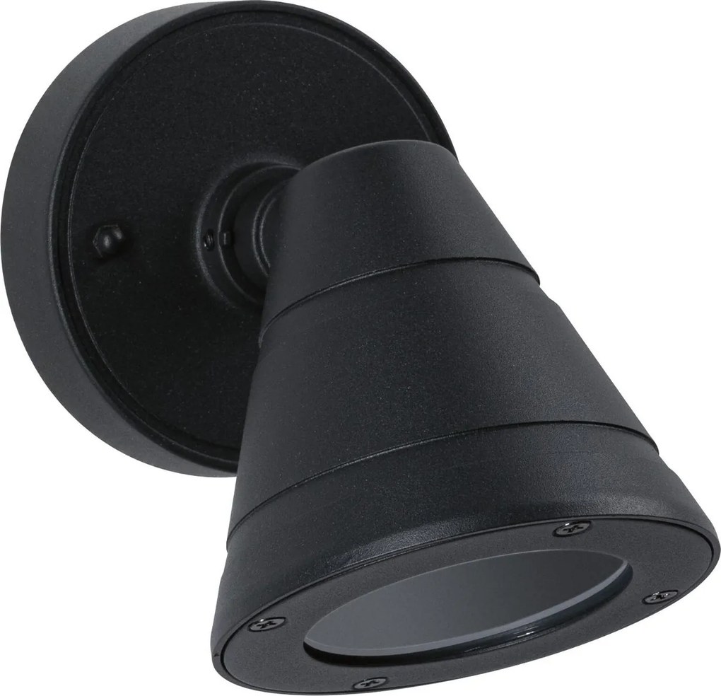 P 94734 Venkovní nástěnné svítidlo Trian IP44 kruhové 100x125mm max. 35W 230V antracit hliník - PAULMANN