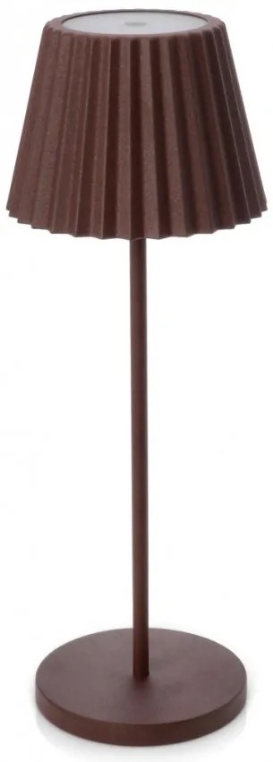BIZZOTTO Zahradní stolní LED lampa ARTIKA 36 cm hnědá