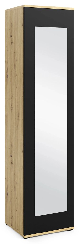 Eka Šatní skříň Trinity 45 cm, se zrcadlem Barva dřeva: Grafit
