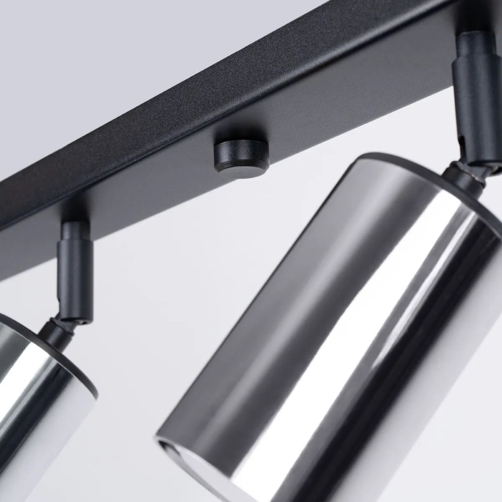 Sollux Lighting Stropní svítidlo WINX 6L Černá/chromové