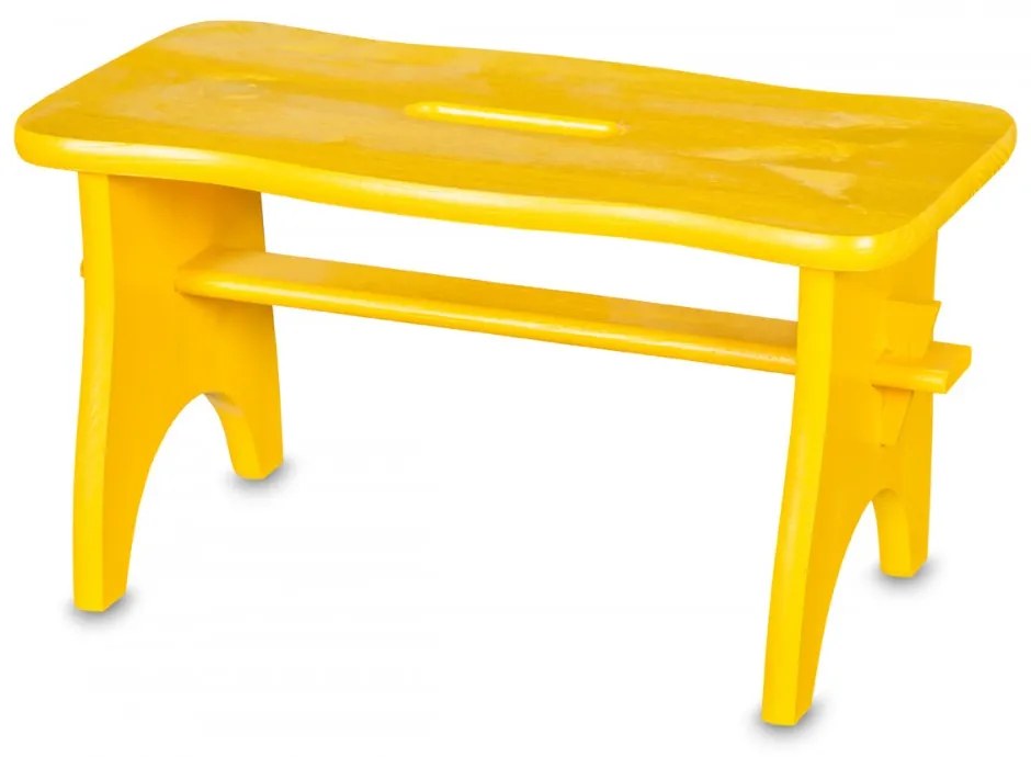 Dřevobox Dřevěná stolička - žlutá