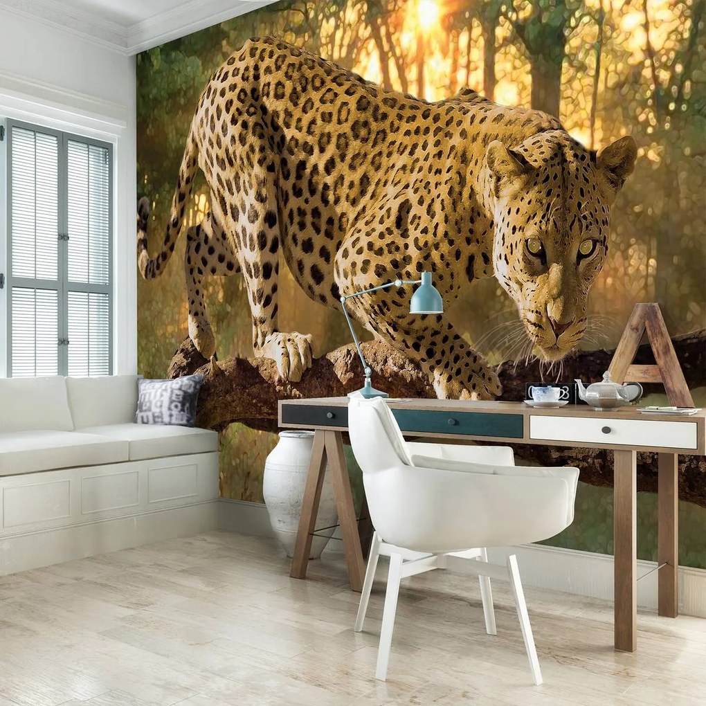 Fototapeta - Jaguar Forest Woods (152,5x104 cm)