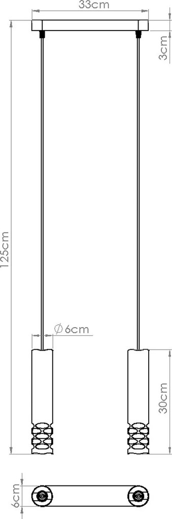 Sollux Lighting Závěsné svítidlo LIRO 2 bílé