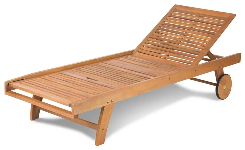 Fieldmann - Dřevěné zahradní lehátko Classic, polohovatelné 50002378