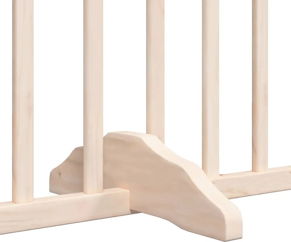 Zábrana pro psy s dvířky skládací 12 panelů 960 cm topol 3155616