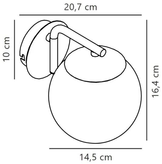 Nordlux - Nástěnná lampa GRANT 1xE14/40W/230V