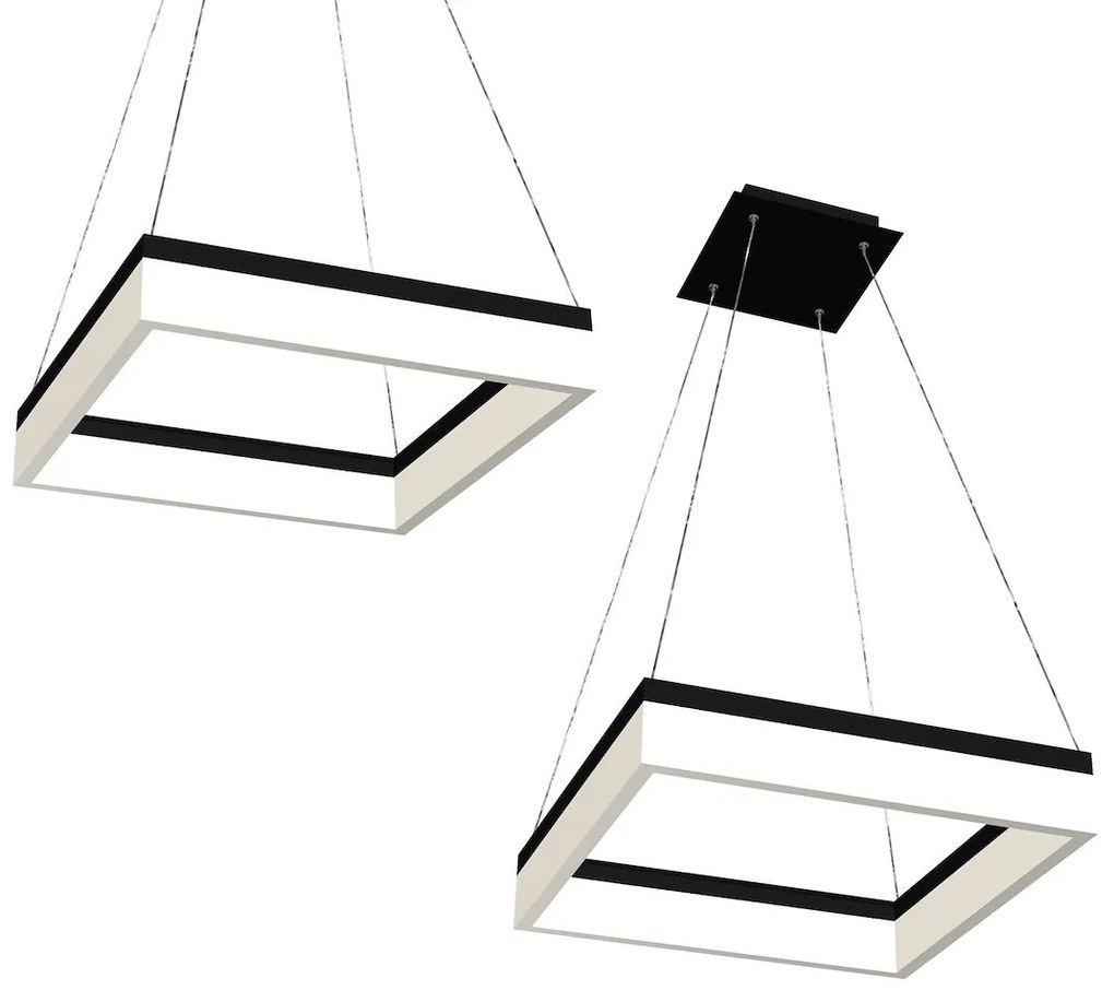 Závěsné LED svítidlo Nero, 1x LED 32w, 4000k, b