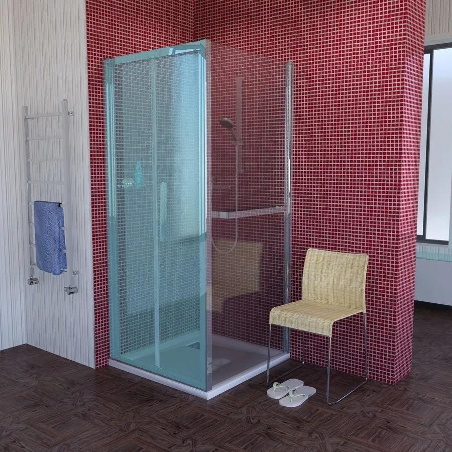 POLYSAN - LUCIS LINE sprchová boční stěna 800mm, čiré sklo DL3315