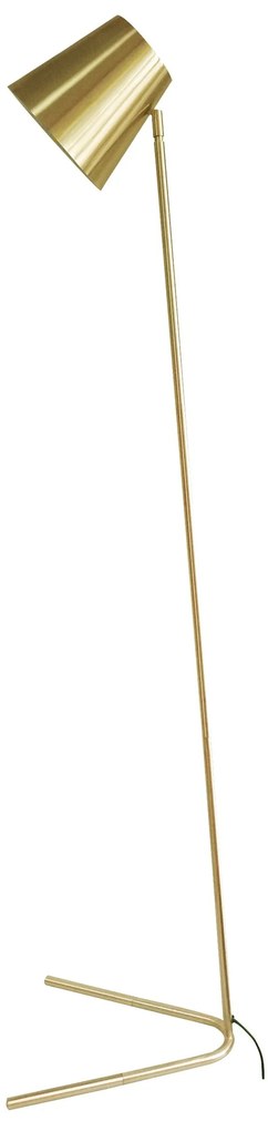 LEITMOTIV Stojací zlatá lampa Noble 40 × 30,5 × 150 cm