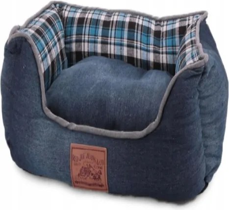 Pelíšek pro psa / kočku M - Fancy gaučík - Navy blue