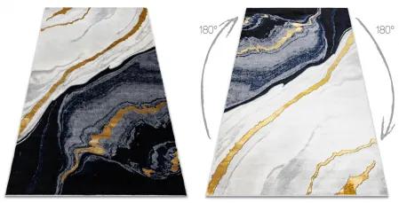 koberec EMERALD výhradní 1017 glamour, stylový mramor tmavě modrý / z velikost 200x290 cm | krásné koberce cz