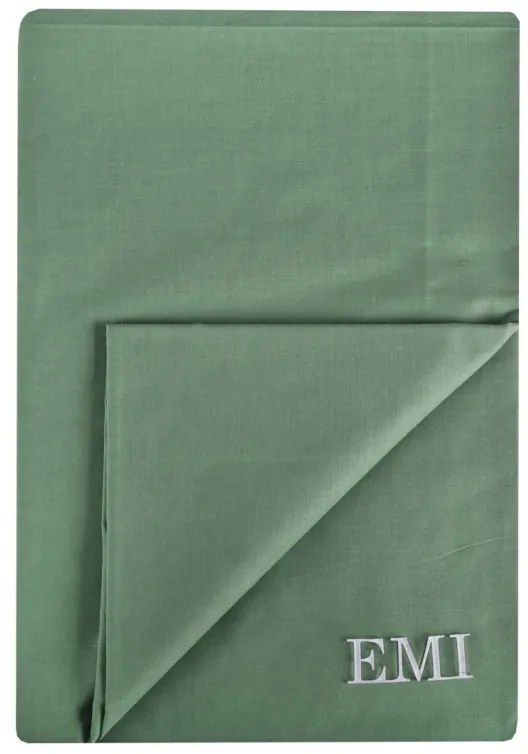 Plachta ložní tmavě zelená pevná EMI, Pevná dvojitá plachta 200×220