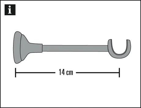 Jednoduchý nosník 14cm Europa, zlatá antika