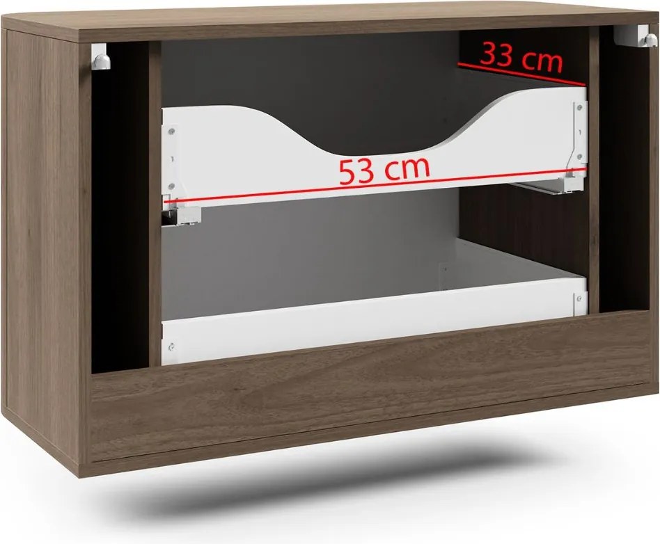 Skříňka pod umyvadlo 80 cm Lando - ořech elegant