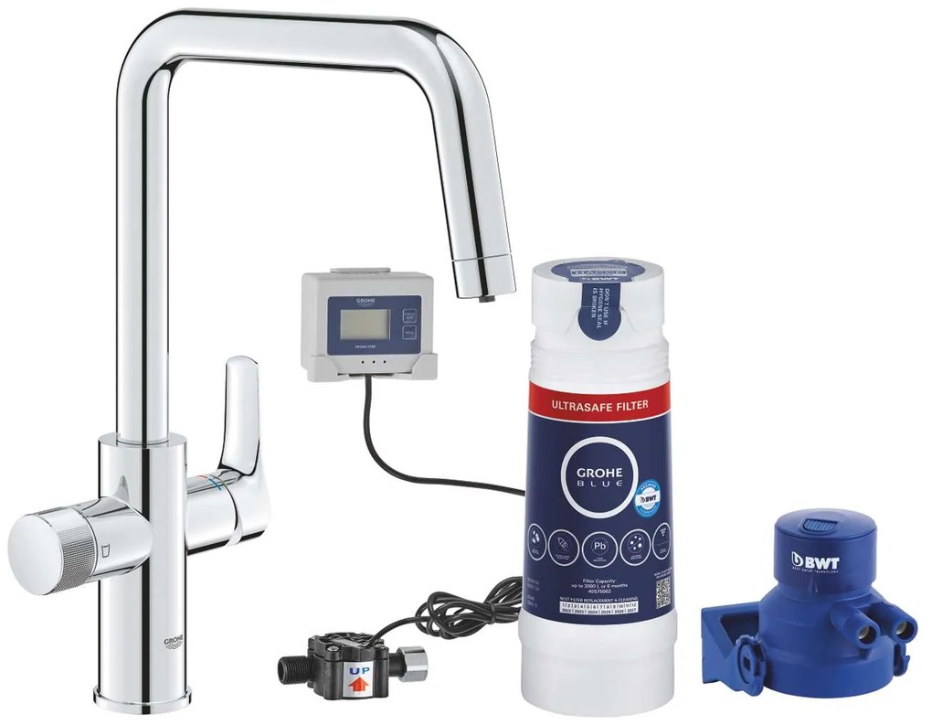 Grohe Blue Pure - Set dřezové baterie Start s filtrací Ultrasafe, chrom 30594000
