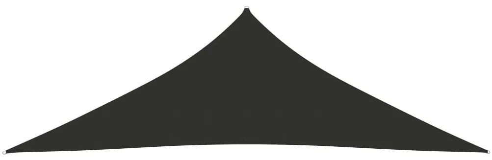 vidaXL Stínící plachta oxfordská látka trojúhelník 5x5x6 m antracitová