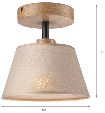 Přisazený lustr ANTONIO 1xE14/60W/230V béžová