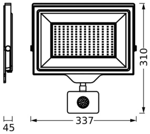 Ledvance - LED Venkovní reflektor se senzorem FLOODLIGHT LED/150W/230V IP44