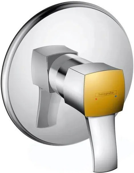 Hansgrohe Metropol Classic - Páková sprchová baterie pod omítku s páčkovou rukojetí, chrom/vzhled zlata 31365090