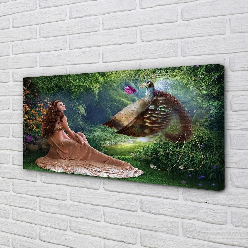 Obrazy na plátně Bažant female forest 125x50 cm