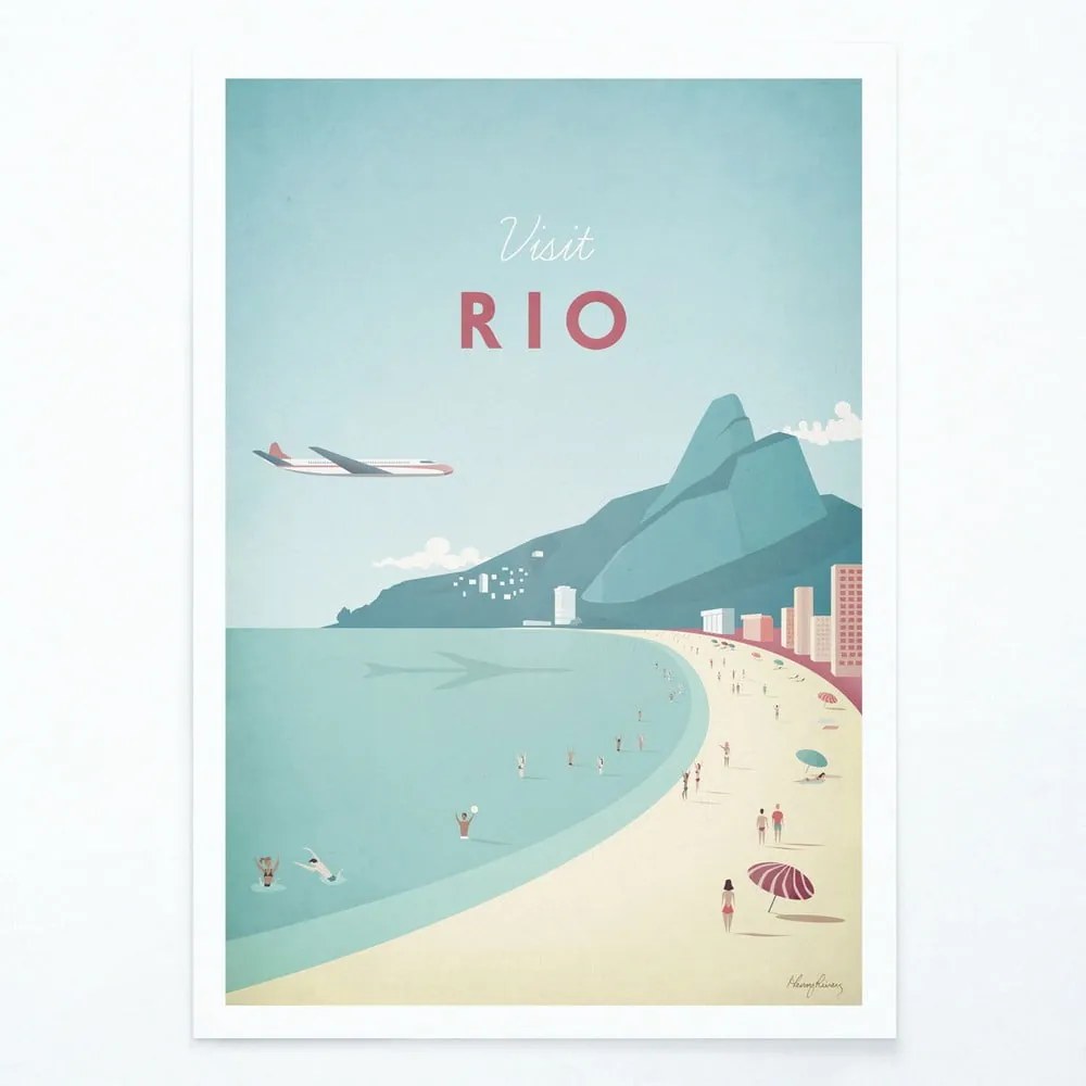 Plakát Travelposter Rio, A2