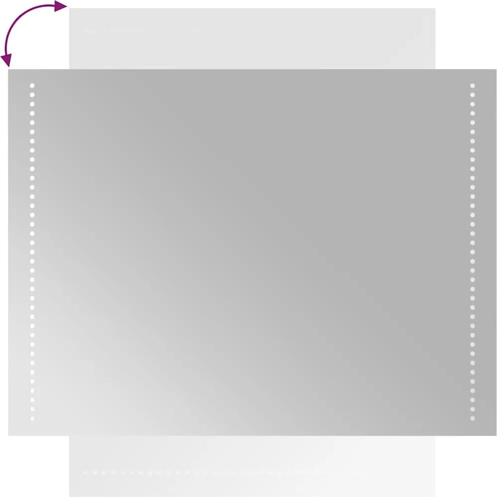 Koupelnové zrcadlo s LED osvětlením 60 x 80 cm 3154051