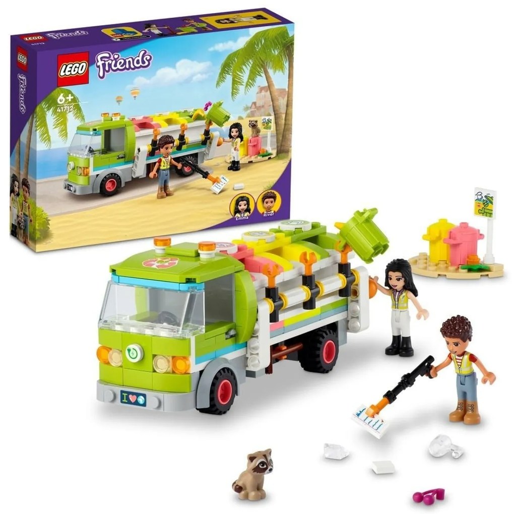 Lego stavebnice lego friends 41712 popelářský vůz