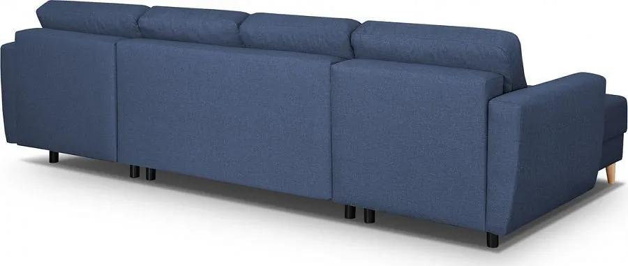 Casarredo - Komfort nábytek Rozkládací sedací souprava do U OLAF s úložným prostorem, výběr látek SK1 | potah: aura 15