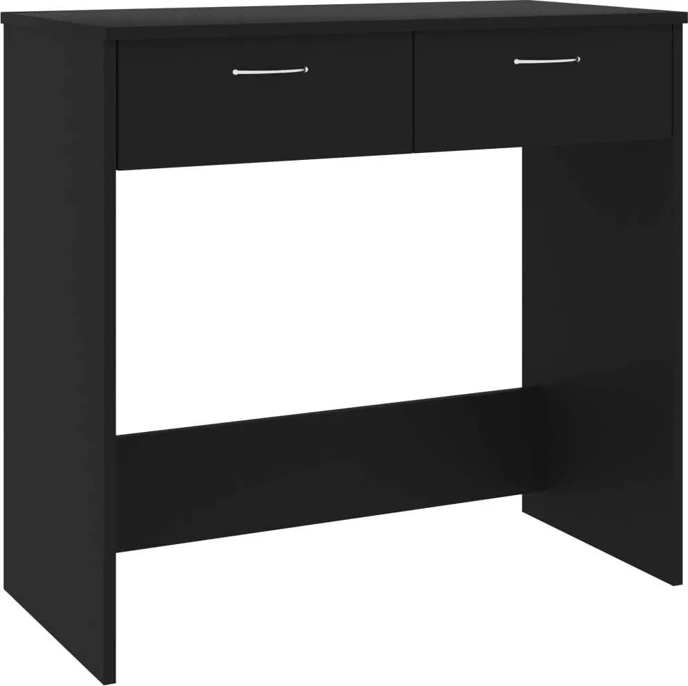 vidaXL Psací stůl 80 x 40 x 75 cm dřevotříska [801356] Barva: Černá