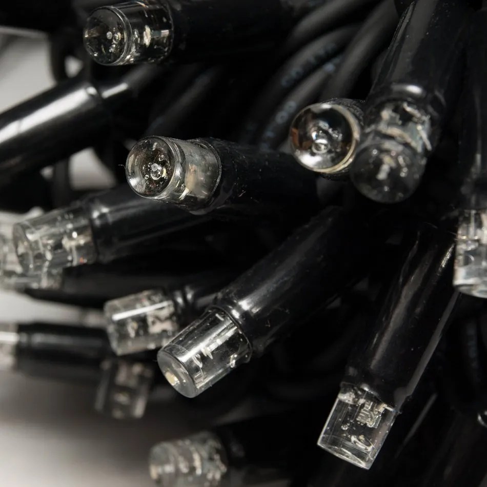 Easy Fix LED světelný řetěz, kontura, 5 m, venkovní, ledově bílá s FLASH, 60 diod, černý kabel, IP67