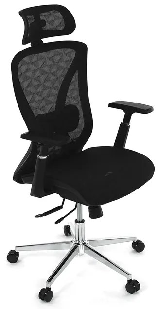 Ergonomická kancelářská židle NILS - černá síťovina Barva: černá