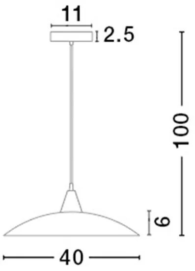 Nova Luce Závěsné svítidlo VICINO bílé lesklé sklo chromovaný kov E27 1x12W