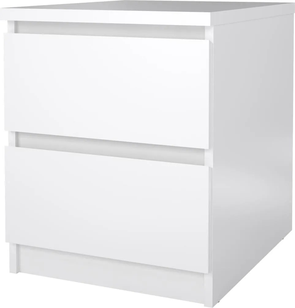 FALCO Noční stolek Simplicity 230 bílý lesk