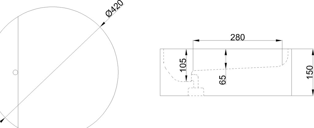 Invena Elara, kulaté umyvadlo na desku 425×425×145 mm, bílá lesklá, INV-CE-03-O42-Y Leták: https://cloud.invena.pl/s/nnXaZKg3crBrRkz/download?path=%2FPliki%20do%20strony%20www%2FCE-03-O42-Y/Inne/CE-03-O42-Y-ulotka-ENG…